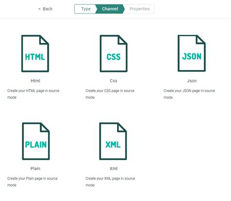 content create a response page