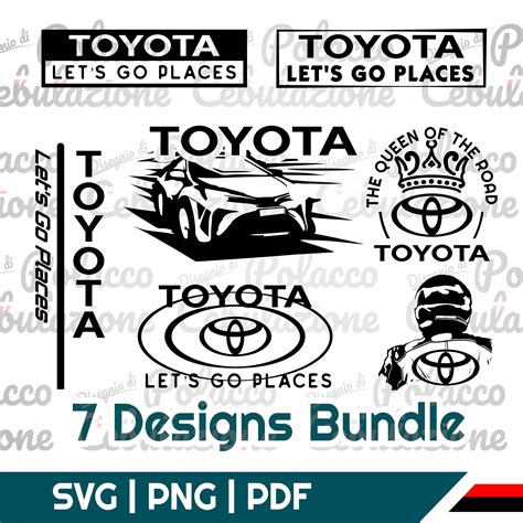 Toyota Bundle 1 Digital Vector Svg Files Instant Download Etsy