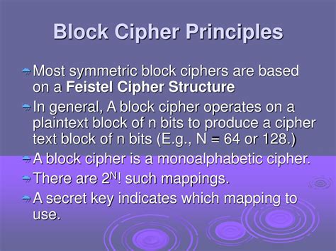 Ppt Block Ciphers And The Data Encryption Standard Powerpoint