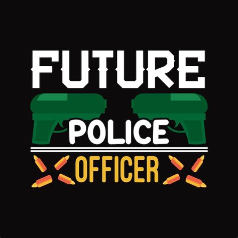 Diseño de camiseta de policía Vector Premium