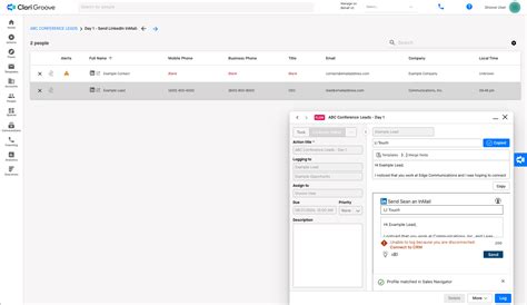 Groove Linkedin Integration