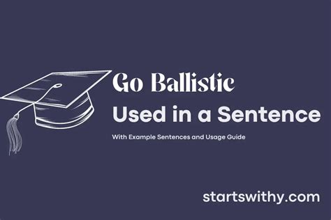 Go Ballistic In A Sentence Examples 21 Ways To Use Go Ballistic