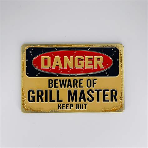 Danger Beware Of Grill Master Barbecue Grill Magnet Etsy