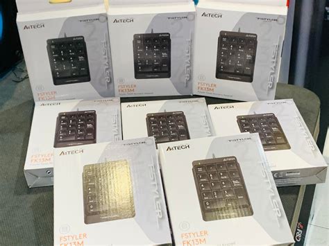 A4Tech Fstyler FK13M Numeric Keypad Micro USB Black, Computers & Tech ...