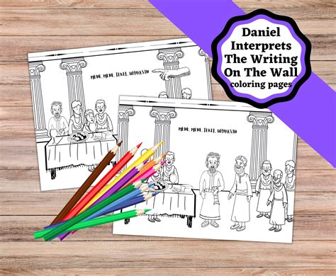 Printable Daniel Interprets The Writing On The Wall Activity Set