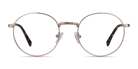 Bistro Round Rose Gold Full Rim Eyeglasses Eyebuydirect