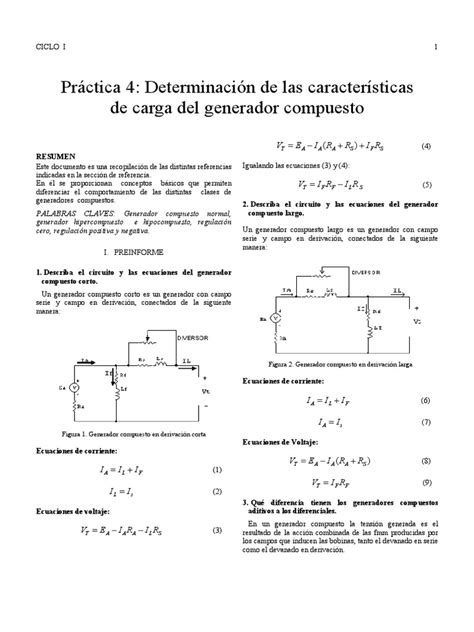 Practica 4 Pdf Generador Eléctrico Inductor