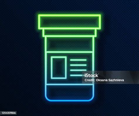 發光霓虹燈線藥瓶圖標隔離在藍色背景瓶丸標誌藥房設計向量插圖向量圖形及更多上癮圖片 上癮 乙醯水楊酸 健保和醫療 Istock