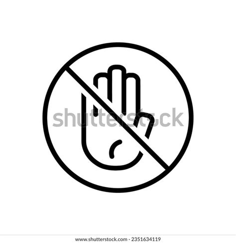 Vector Black Icon Exception Stock Vector Royalty Free 2351634119