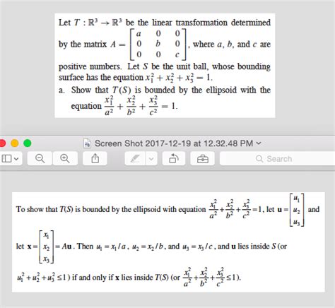 Linear Algebra Ellipsoid Problem Determinant R Learnmath