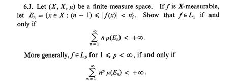 Solved 6 J Let X X μ Be A Finite Measure Space If F Is