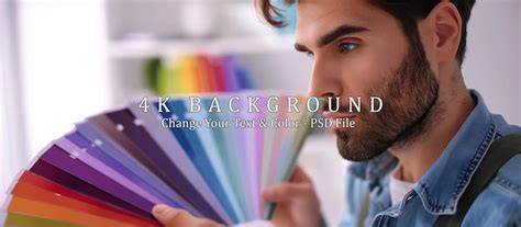 Man Choosing Color Palette Premium Ai Generated Psd