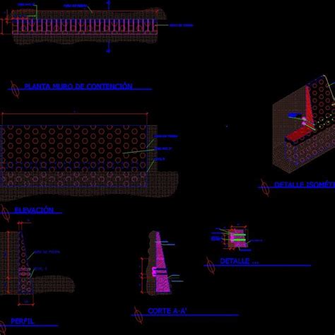 Retaining Wall DWG Detail For AutoCAD Designs CAD