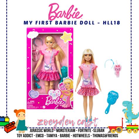 Jual Barbie My First Barbie Doll Ukuran Besar Lengkap Aksesoris Hll18
