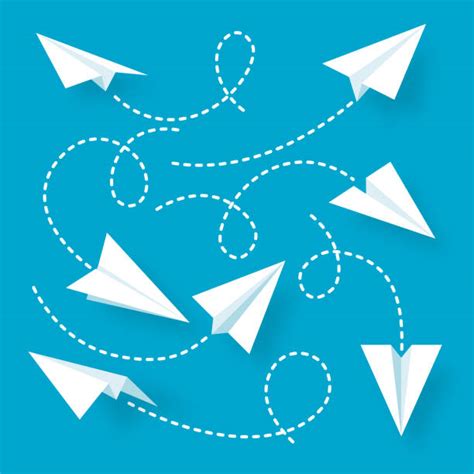 24 200 Avion En Papier Stock Illustrations Graphiques Vectoriels