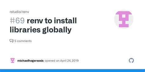 Renv To Install Libraries Globally Issue Rstudio Renv GitHub