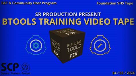Sr Production Btools Training Video Tape Youtube