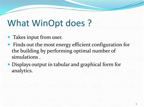 Windows Optimisation Toolwinopt Ppt