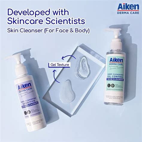 Aiken Derma Care Skin Cleanser Deep Cleansing With Ceramide And Calendula