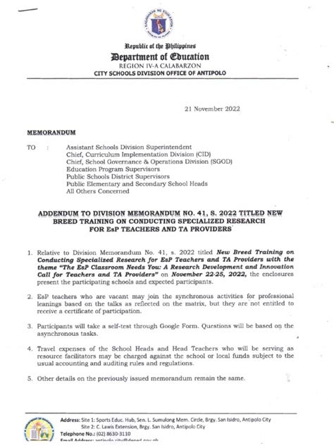 Um 724 Addendum To Division Memo Entitled New Breed Training On