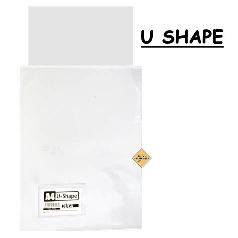 With IC Pocket Clear A4 Transparent U Shape C Shape L Shape Paper Folder Holder File