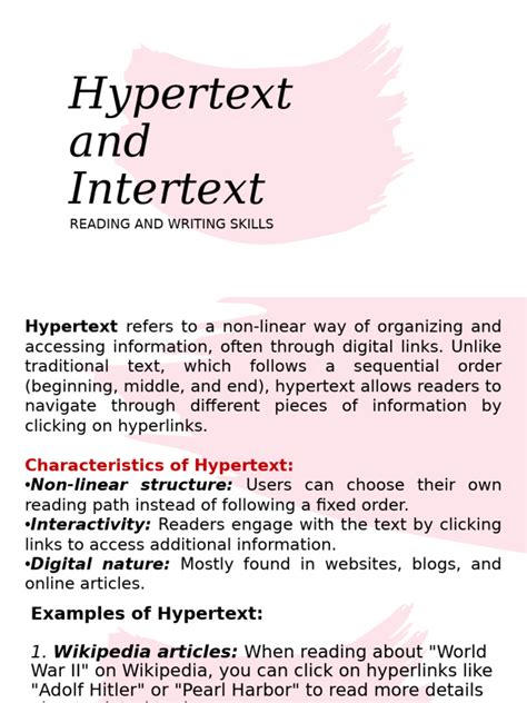 Hypertext And Intertext Pdf