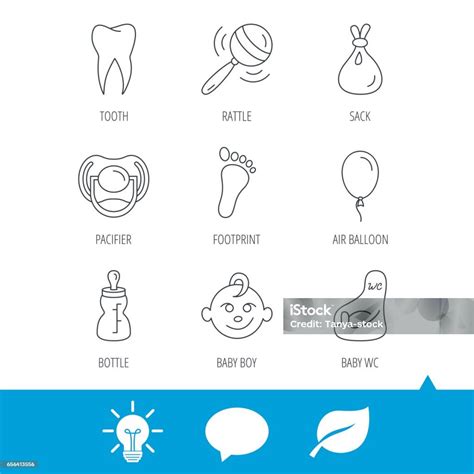 어린이에게 우유병이나 노리개 젖꼭지 베이비 남자아이 및 병 아이콘 이 팻말 광학 작용에 대한 스톡 벡터 아트 및 기타 이미지 광학 작용 기포 대화 풍선 문자 기호