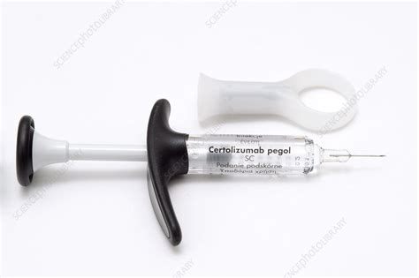 Certolizumab Pegol Syringe Stock Image C0243304 Science Photo