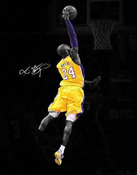 Download Free Kobe Dunks The Ball In The Air Wallpaper