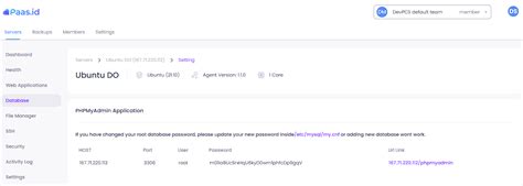 How To Manage MySQL Databases Using PhpMyAdmin On Paas Id