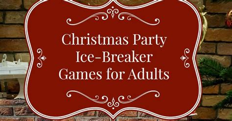 Christmas Ice Breaker Party Games For Adults In Mar 2024