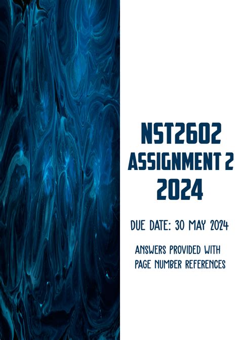Nst2602 Assignment 2 2024 Due 30 May 2024 Studypass Nst2602 Assignment 2 2024 Due 30 May 2024 Studypass