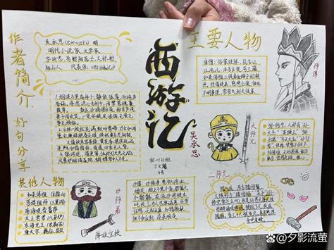 西游记手抄报初中版内容简单概括（最新16张） 手抄报图片大全