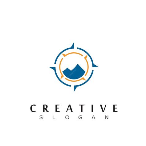 Premium Vector Creative Compass Concept Logo Design Template