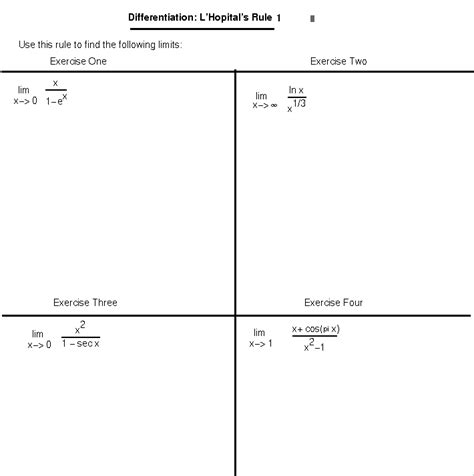 Limits And Continuity MATH Revision Exercises Resources Mathematics And Statistics