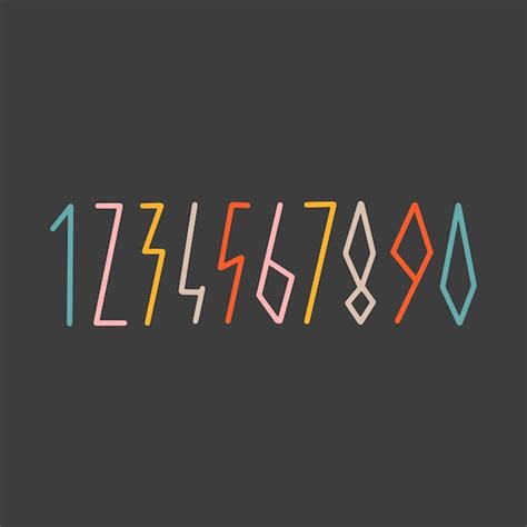 Premium Vector Hand Drawn Lettering Numbers