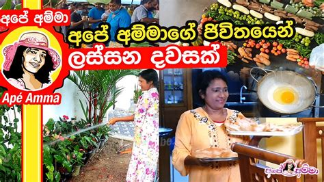අපේ අම්මාග‌ේ ජිවිතයෙන් ලස්සන දවසක් Day In A Life By Apé Amma Youtube