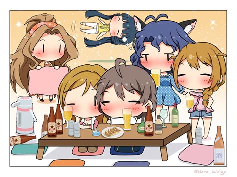 テラタイガーP on Twitter RT Nora ichigo 本日の落書き 歌織先生のバースデー飲み会 みんなとても酔っている