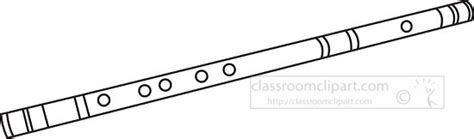 Music Outline Clipart Flute Woodwind Instrument Outline Clipart