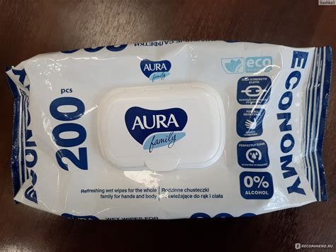 Влажные очищающие салфетки AURA Family ECONOMY - «Хорошие и бюджетные ...