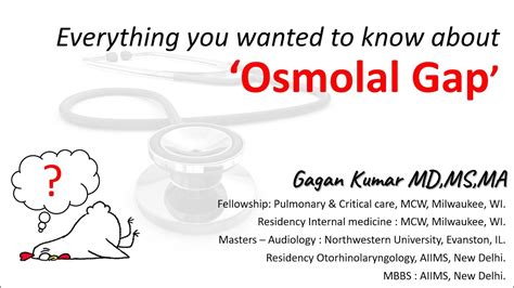 How To Interpret Osmolal Gap Youtube