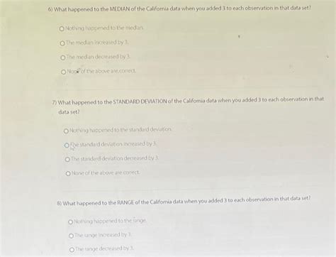 Solved California Data Set Chegg