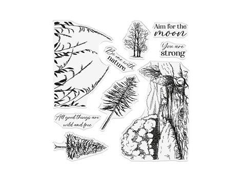 Sheena Douglass Double Exposure Wild Nature Photopolymer Stamp Be On