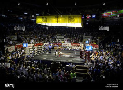 Muay Thai Fight Rajadamnern Stadium Bangkok Thailand Stock Photo