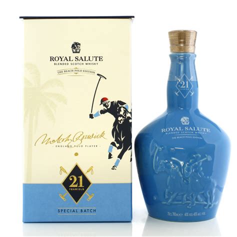 Royal Salute 21 Year Old The Beach Polo Edition Signed Auction A32510