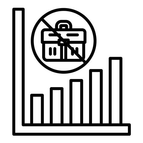 Unemployment Line Icon Vector Art At Vecteezy
