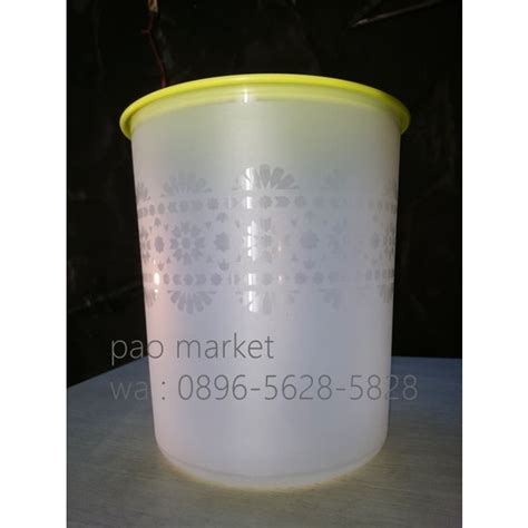 Jual Tupperware Medium Mosaic Canister Hijau 2 8 Liter Green Toples Wadah Kue Snack Keripik