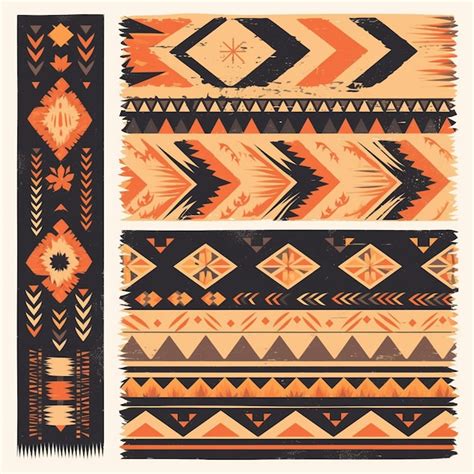 Filipino Banig Patterns With Woven Mats Premium Ai Generated Vector