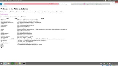 Ver 180 Alpha Install Error Developer Experience Xibo Community
