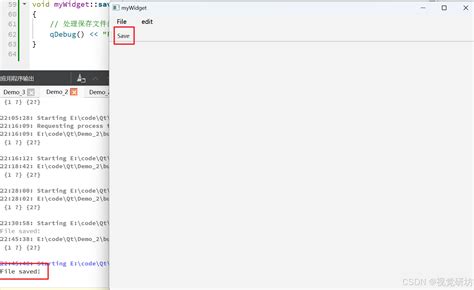 Qt中qmainwindow菜单栏、工具栏、状态栏、铆接部件和核心部件语法及案例（详细图文教程附c代码）qt中如何在设计界面设置菜单栏